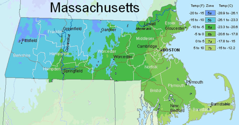 Boston, MA USDA Hardiness Zone Map & Planting Guide - The Garden Magazine